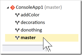 How to do a fast forward merge in Visual Studio – 092 – Sara Ford's Blog
