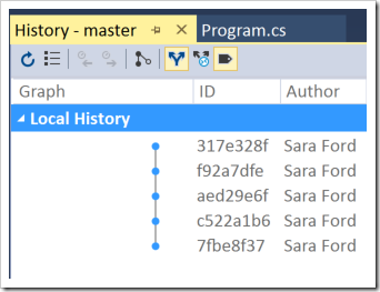 How to do a non-fast forward merge in Visual Studio – 093 – Sara Ford's ...